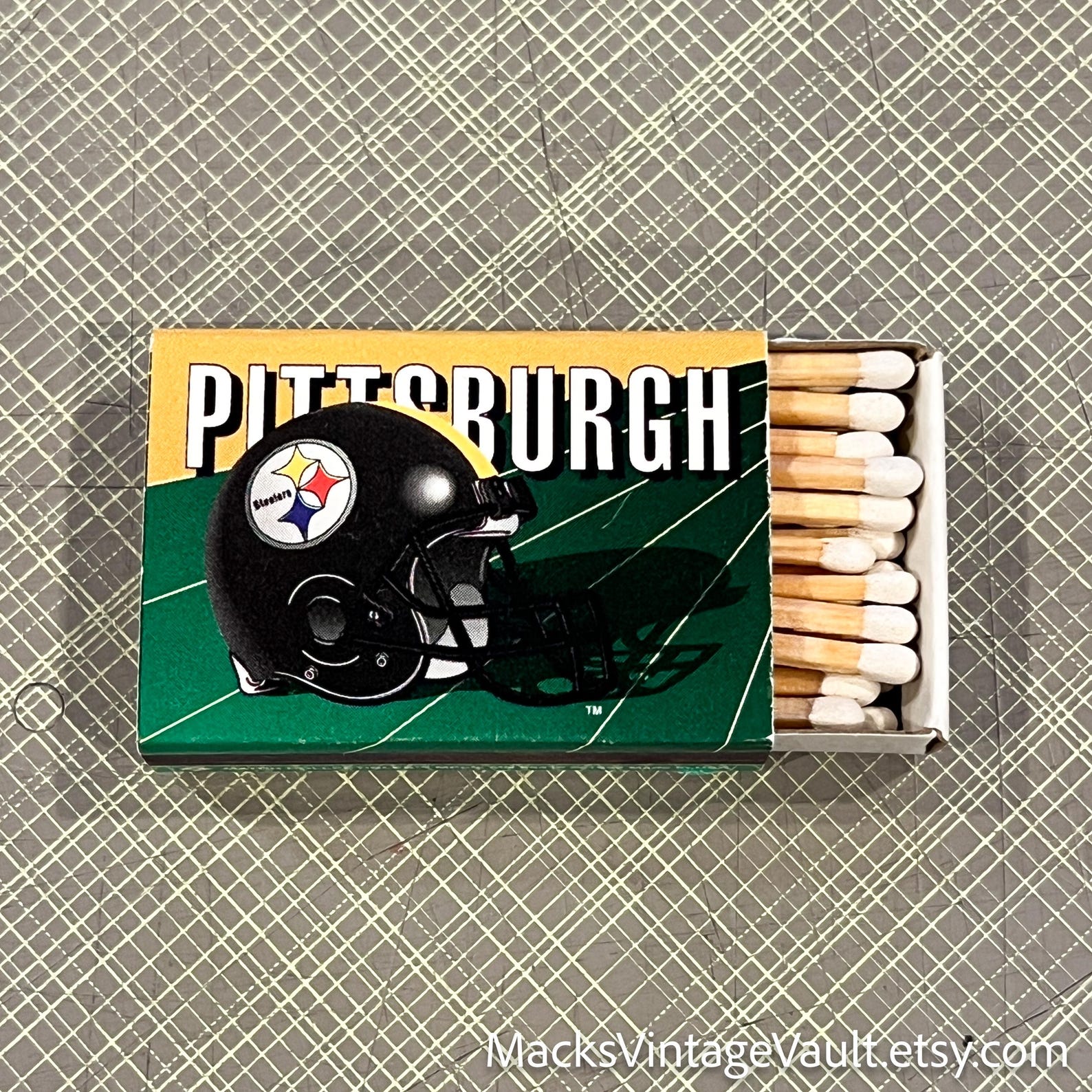 Pittsburgh Steelers - Vintage NFL Football Matchbox - Vintage Matches ...