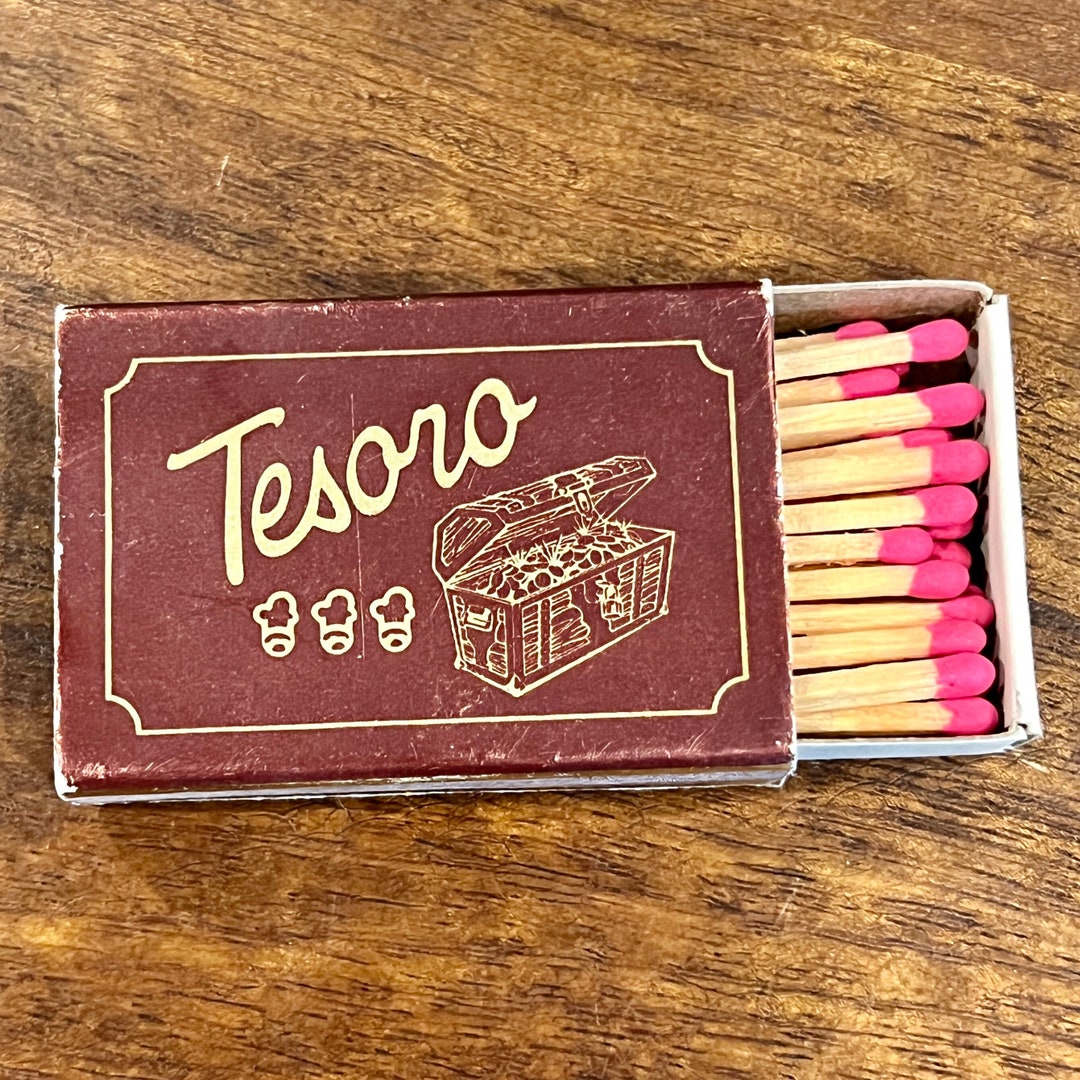 Vintage New York Matchbox - Vintage Bar Matches - TESORO RISTORANTE ...
