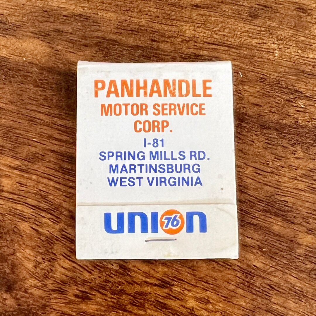 Vintage Union 76 Gas Station West Virginia Matchbook - Vintage Matches ...