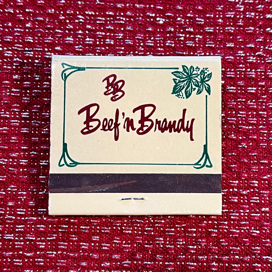 BEEF 'n BRANDY Vintage Chicago Matchbook - Downtown Chicago Restaurant ...
