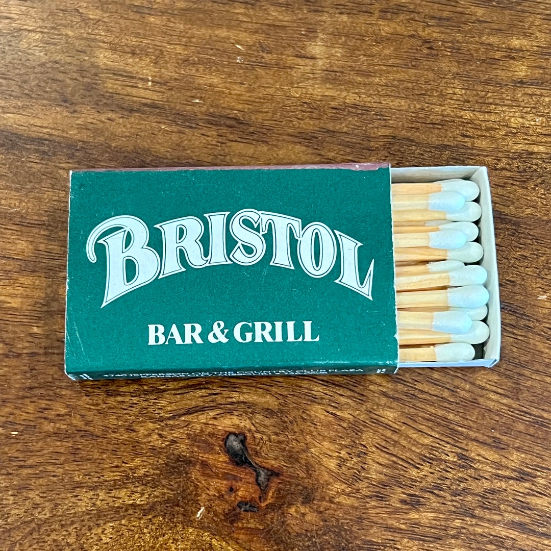 Vintage Missouri Matchbox - Vintage Restaurant Matches - BRISTOL BAR ...