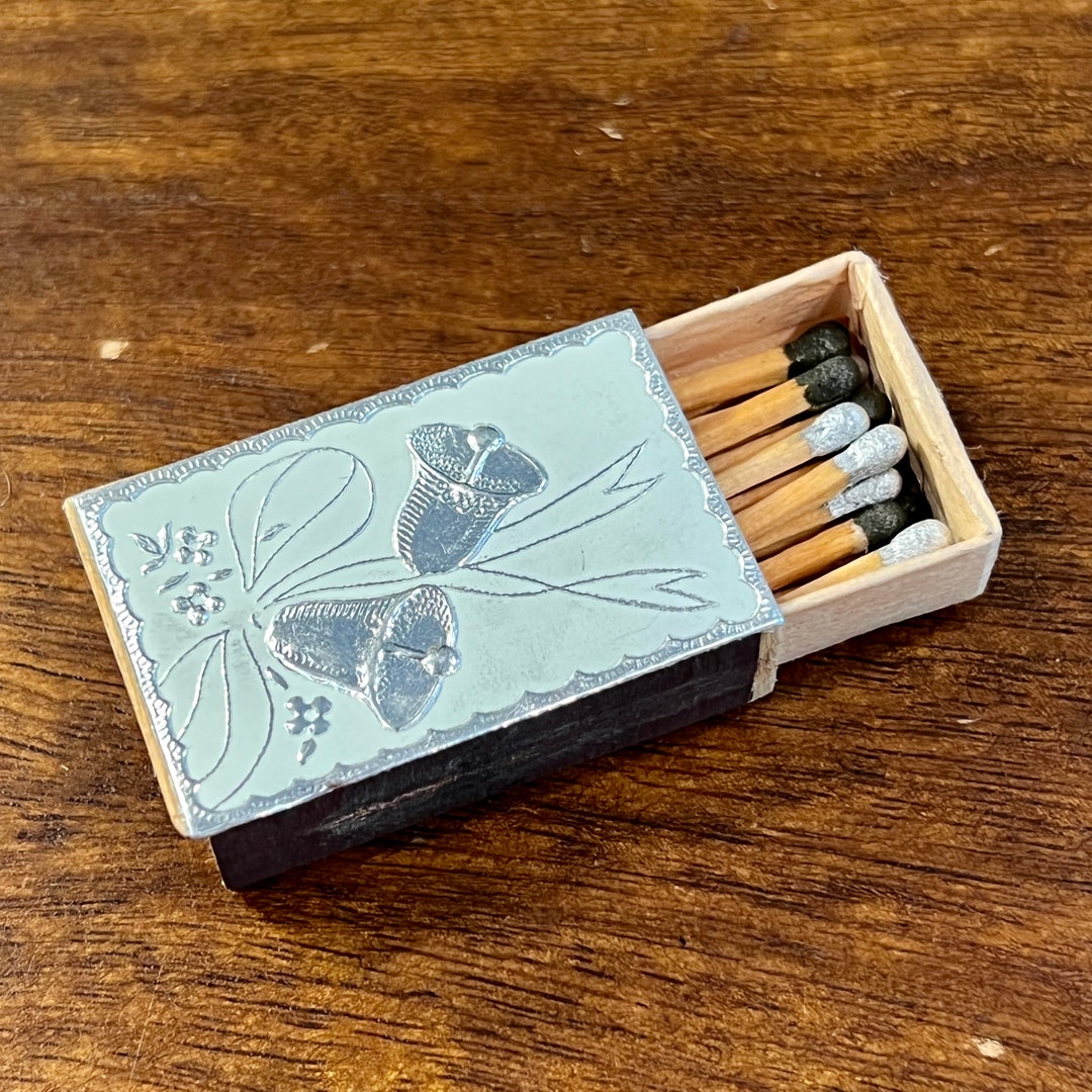 Vintage Christmas Matchbox - Vintage Holiday Matches - Merry Christmas ...