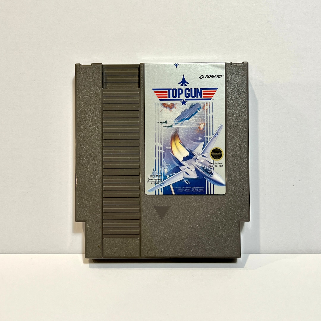 TOP GUN W/ Sleeve - Nintendo (NES) Video Game Cartridge - Etsy