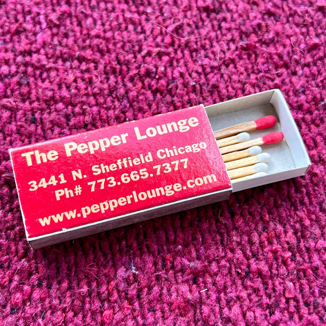 Vintage Chicago Matchbox - Vintage Restaurant Matches - Pepper Lounge ...
