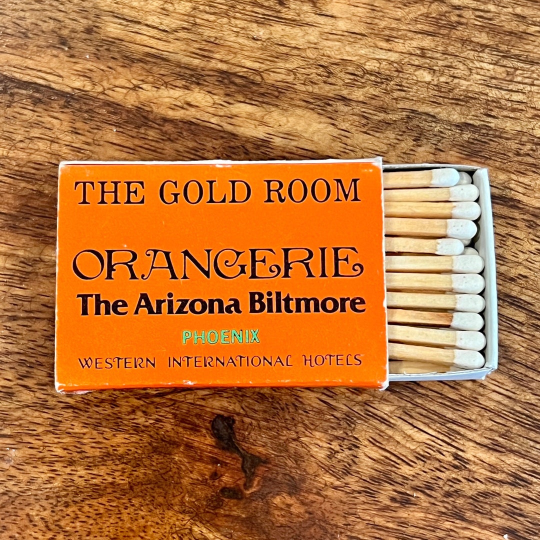 Vintage Phoenix Matchbox Vintage Hotel Restaurant Matches the Gold Room ...