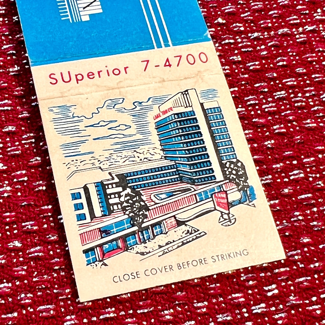 Vintage Chicago Matchbook Cover - Antique Chicago Motel Memorabilia ...