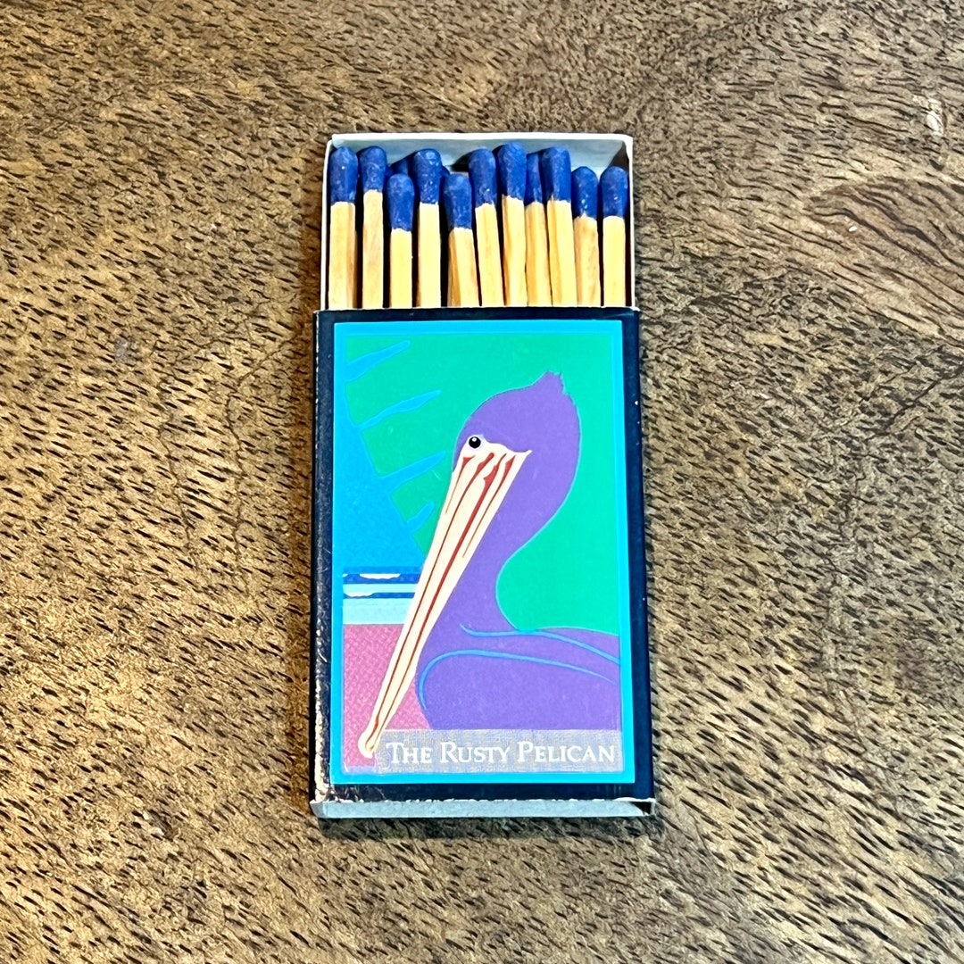 RUSTY PELICAN - Vintage Restaurant Matchbox - Vintage Bar Matches ...