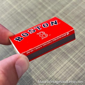 Boston Red Sox - Vintage MLB Baseball Matchbox - Vintage Matches ...