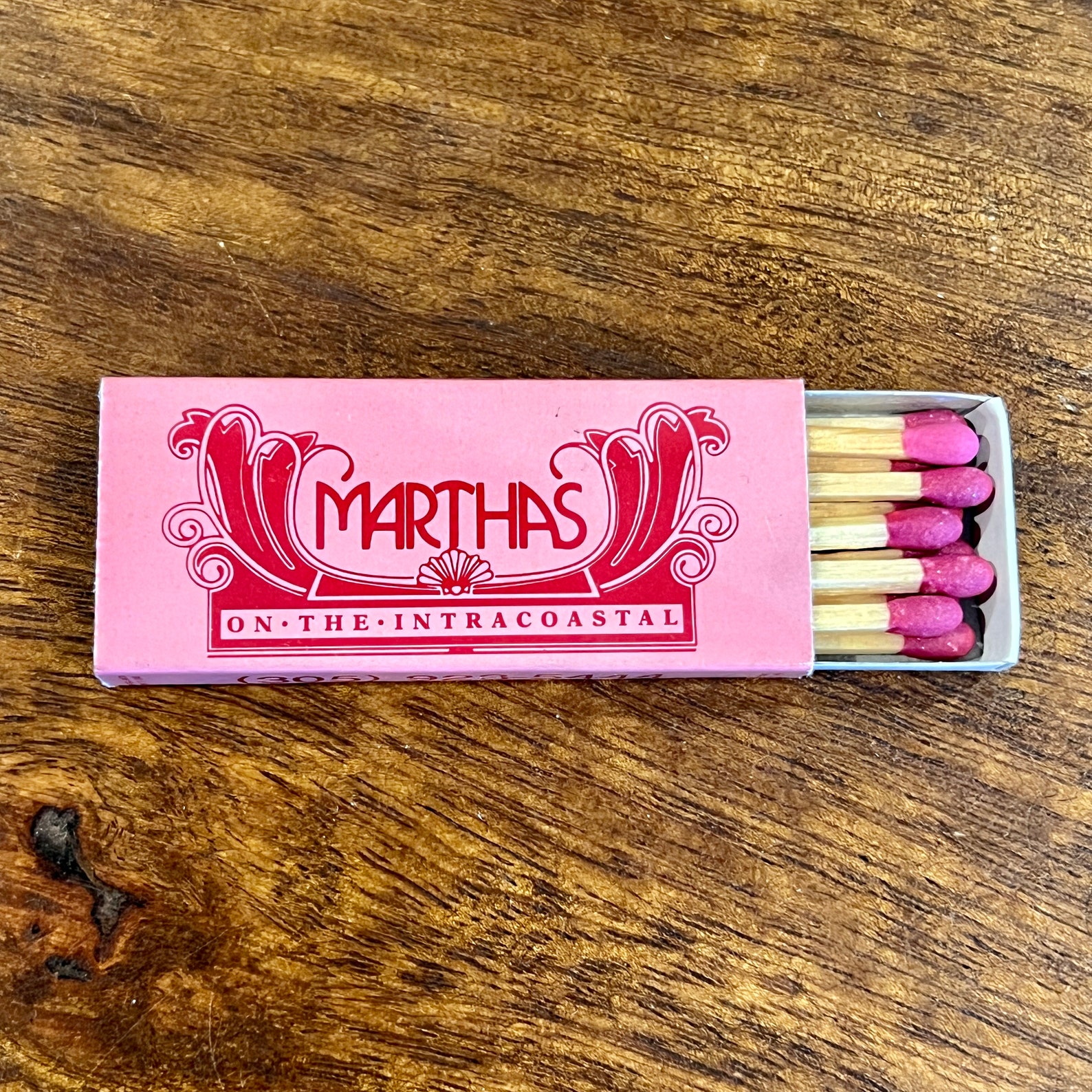 Vintage Florida Matchbox - Vintage Restaurant Bar Matches - MARTHA'S on ...