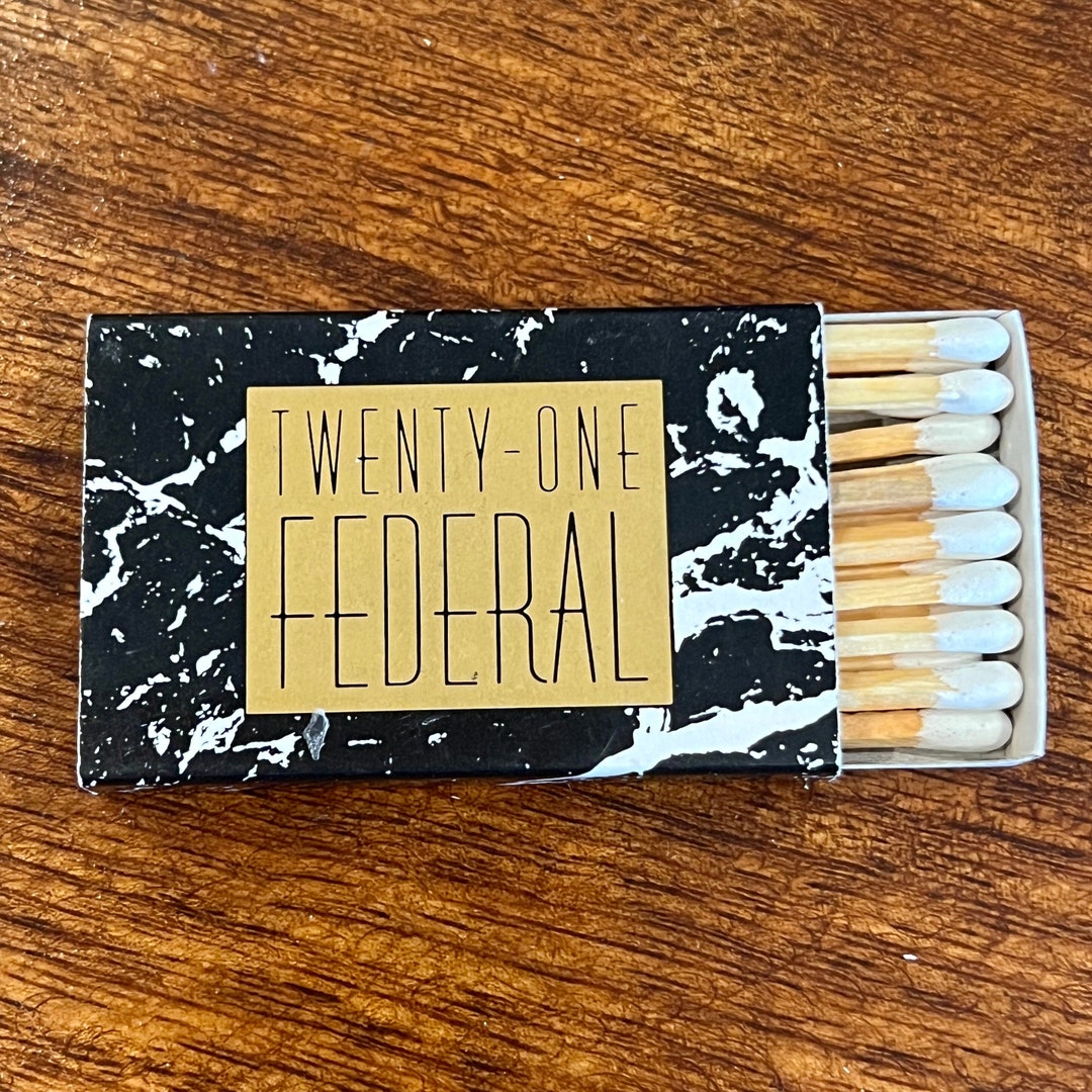 Vintage Washington Dc Matchbox - Vintage Restaurant Matches - TWENTY ...