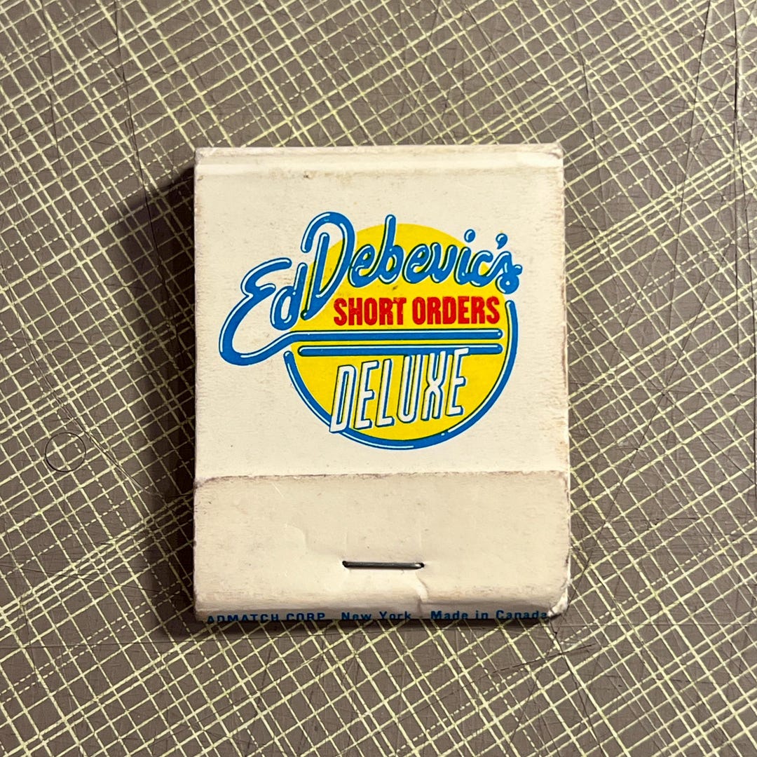 Ed Debevic's, Chicago - Vintage Chicago Matchbook - Vintage Restaurant ...
