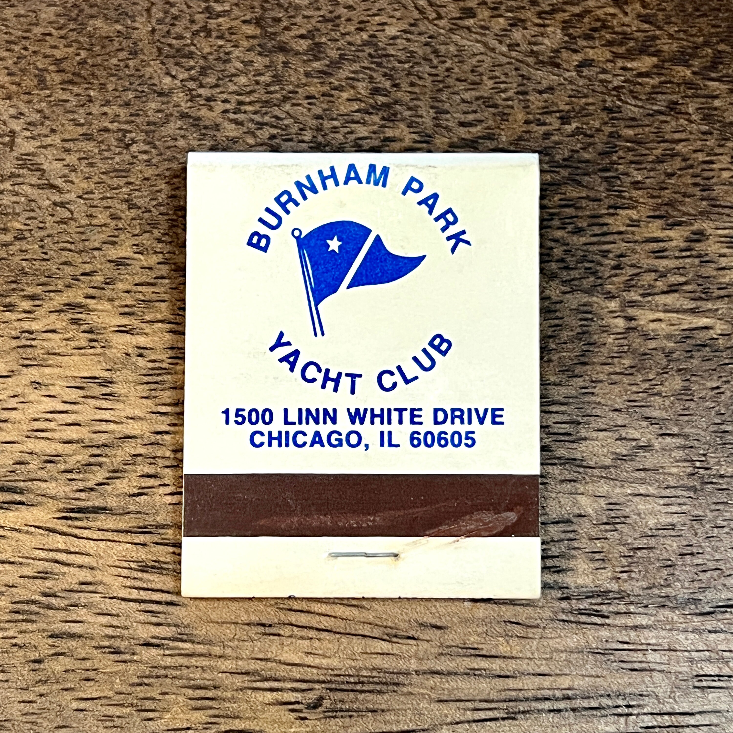 Vintage Chicago Matchbook Burnham Park Yacht Club Matches Antique ...