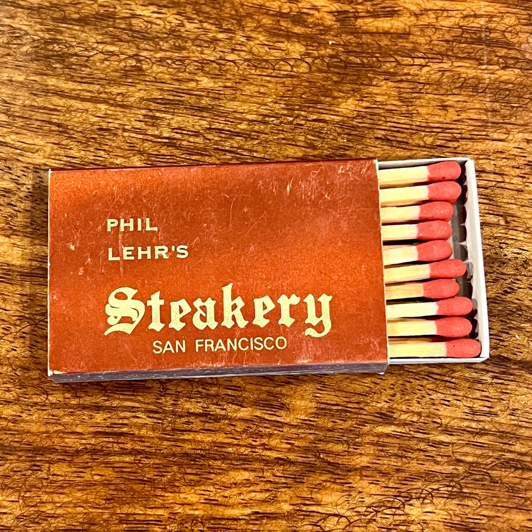 Vintage San Francisco Matchbox - Vintage Restaurant, Bar Matches - PHIL ...