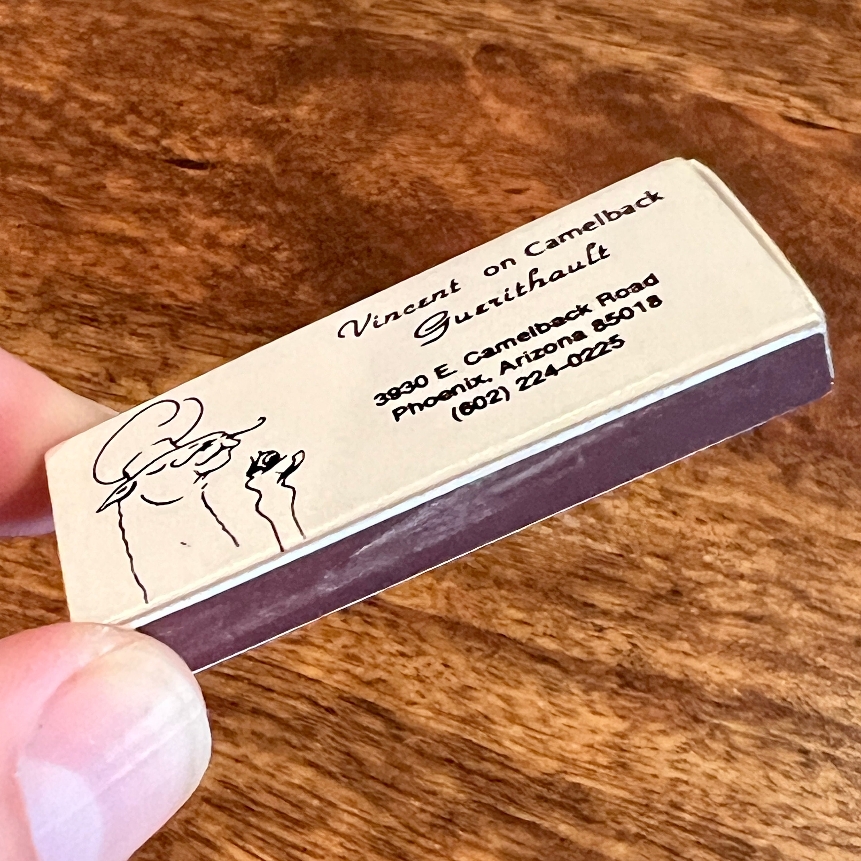 Vintage Phoenix Matchbox - Vintage Restaurant Matches - VINCENT ON ...