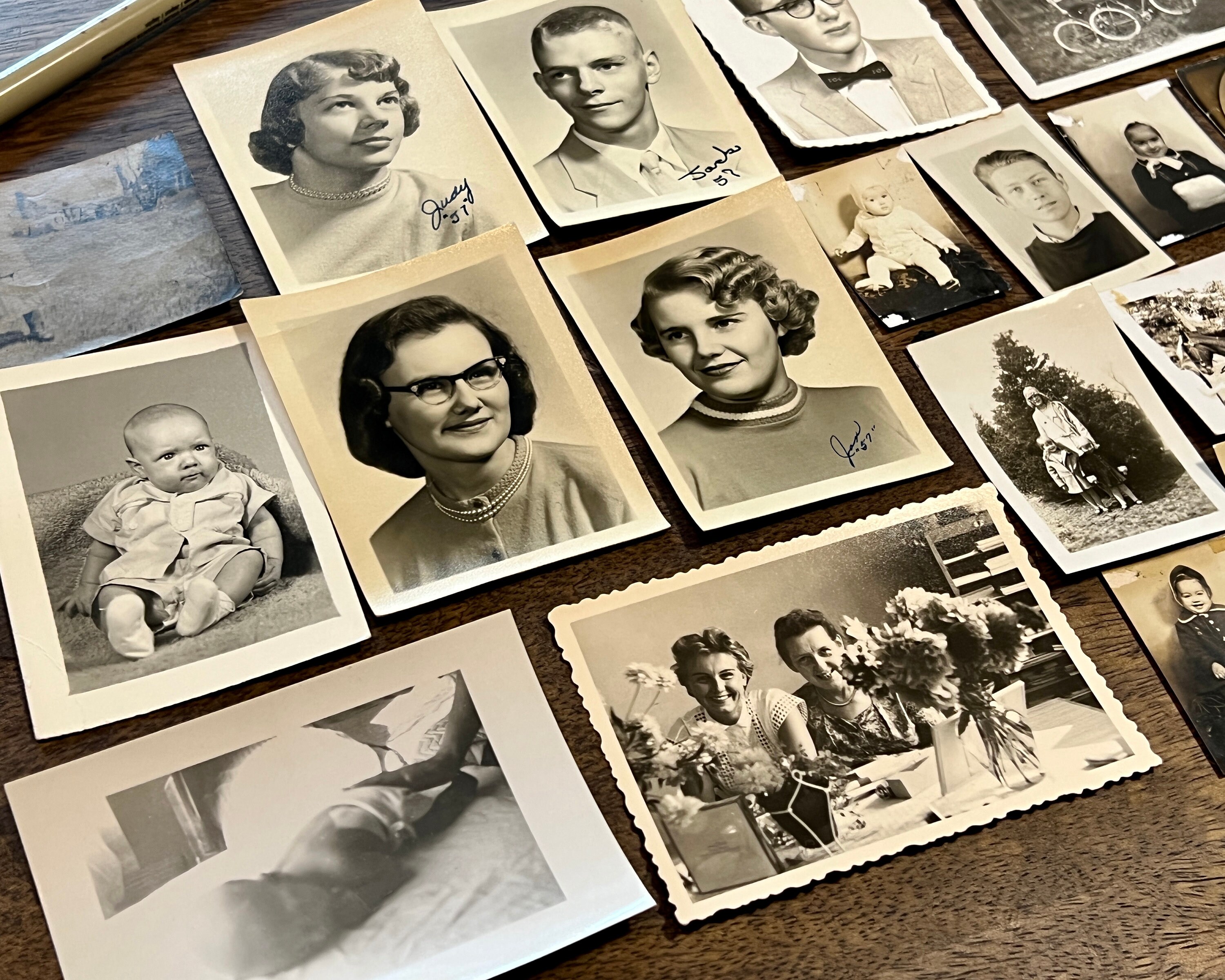 Vintage Portrait Photographs, Lot of 20, Antique Film Photo Prints ...