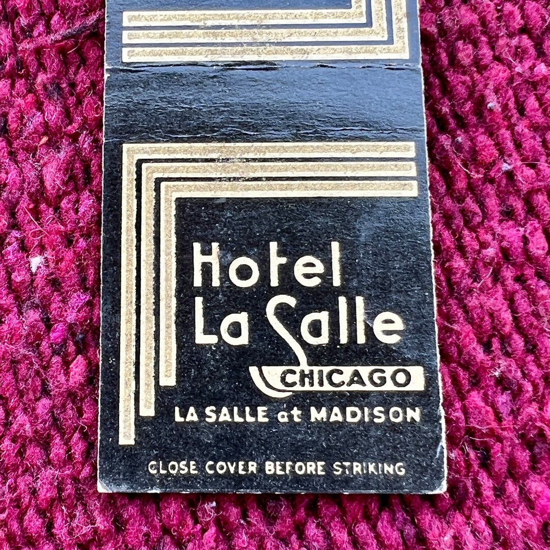 Vintage Chicago Matchbook (flat/empty) - Vintage Hotel Matches - Hotel ...