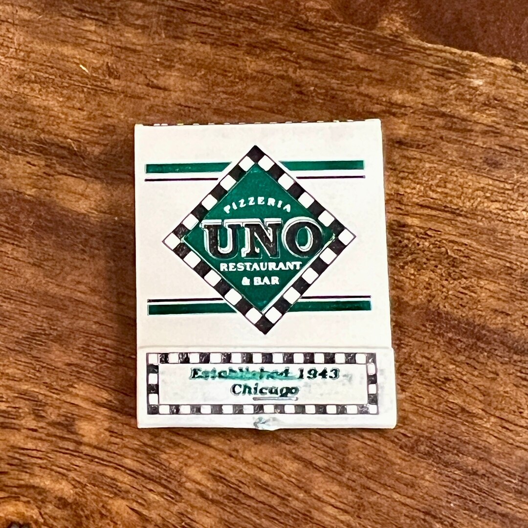Vintage Chicago Matchbook - Vintage Restaurant Matches - PIZZERIA UNO ...
