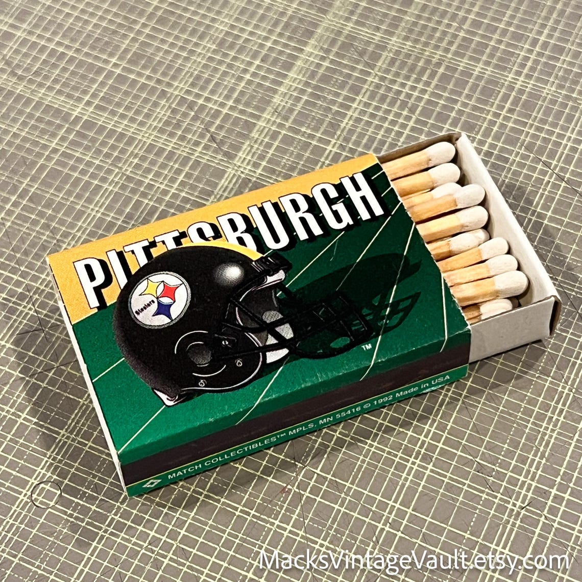Pittsburgh Steelers - Vintage NFL Football Matchbox - Vintage Matches ...