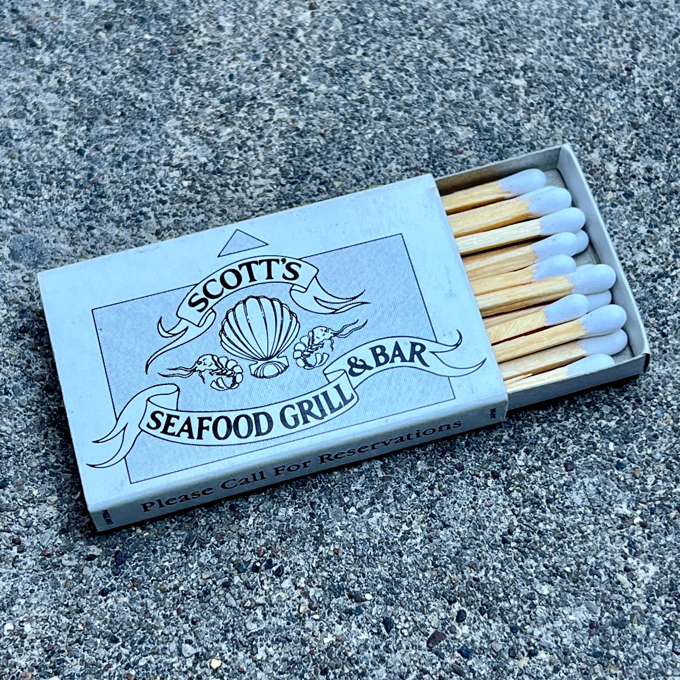 Vintage San Francisco Matchbox - Vintage Restaurant Matches - Scott's ...