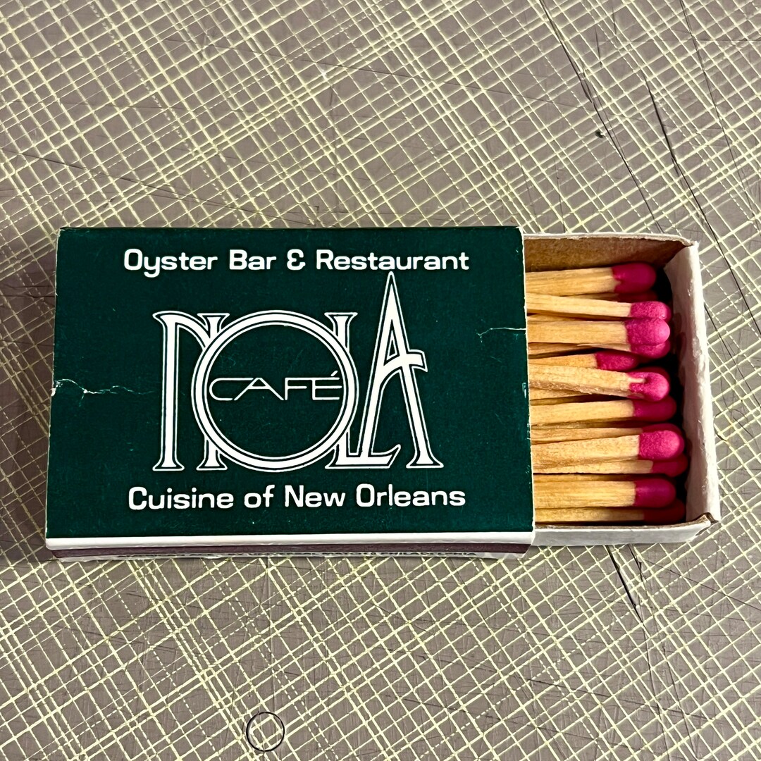 Vintage PHILADELPHIA Matchbox - Vintage Hotel Bar Matches - CAFE NOLA ...