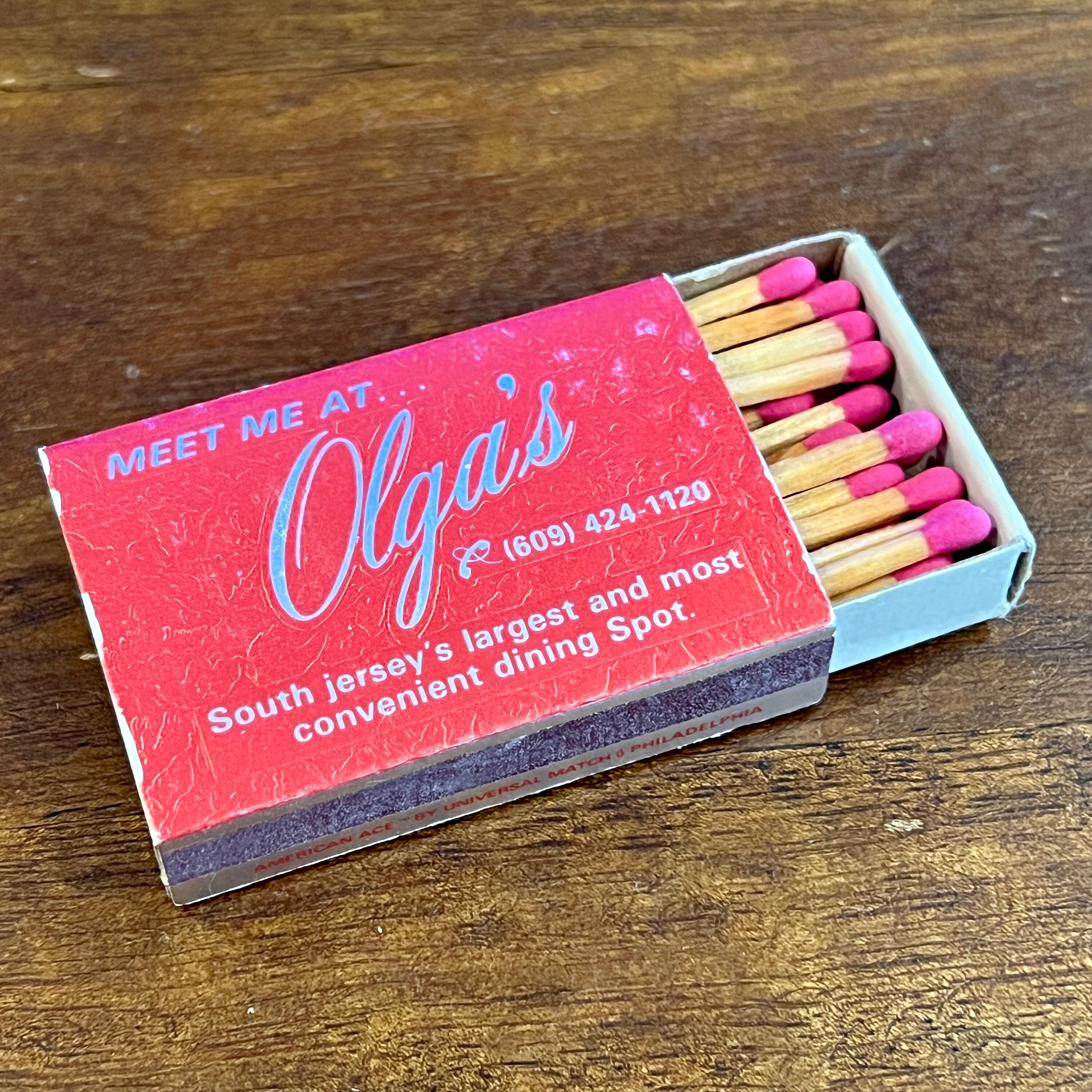 Vintage New Jersey Matchbox - Vintage Restaurant Bar Matches - Antique ...