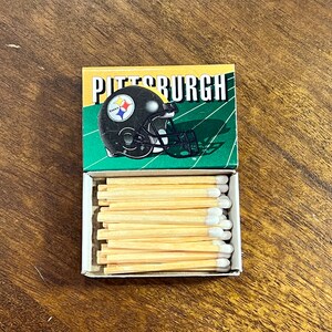 Pittsburgh Steelers Vintage NFL Football Matchbox Vintage Matches ...