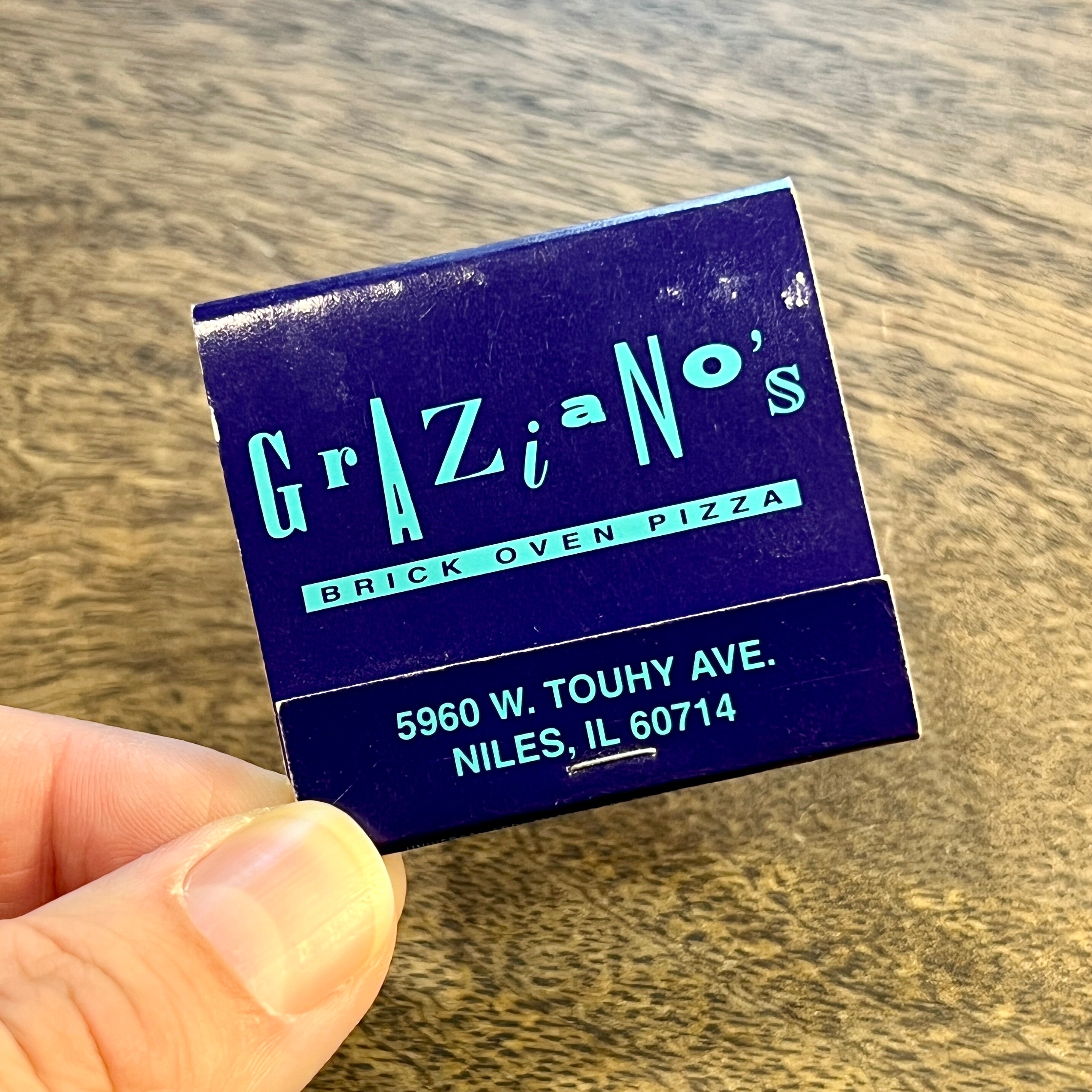 Vintage Chicagoland Matchbook Vintage Restaurant, Bar Matches Graziano ...