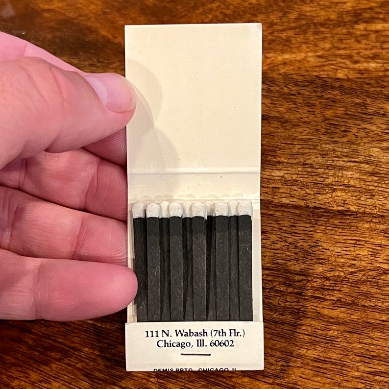 Vintage Chicago Matchbook Vintage Restaurant Matches - Etsy