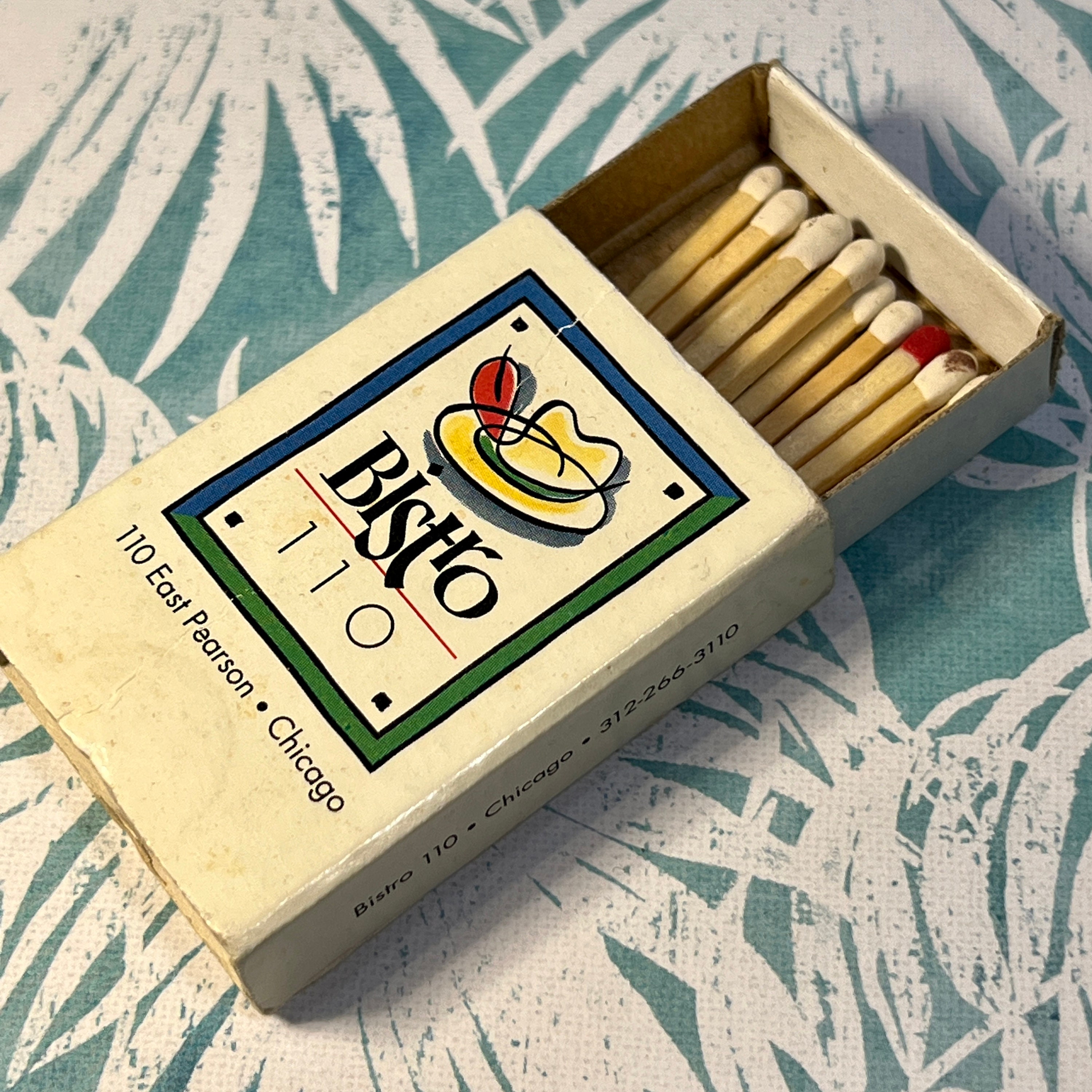 Vintage Chicago Matchbox - Vintage Restaurant Matches - Bistro 110 ...