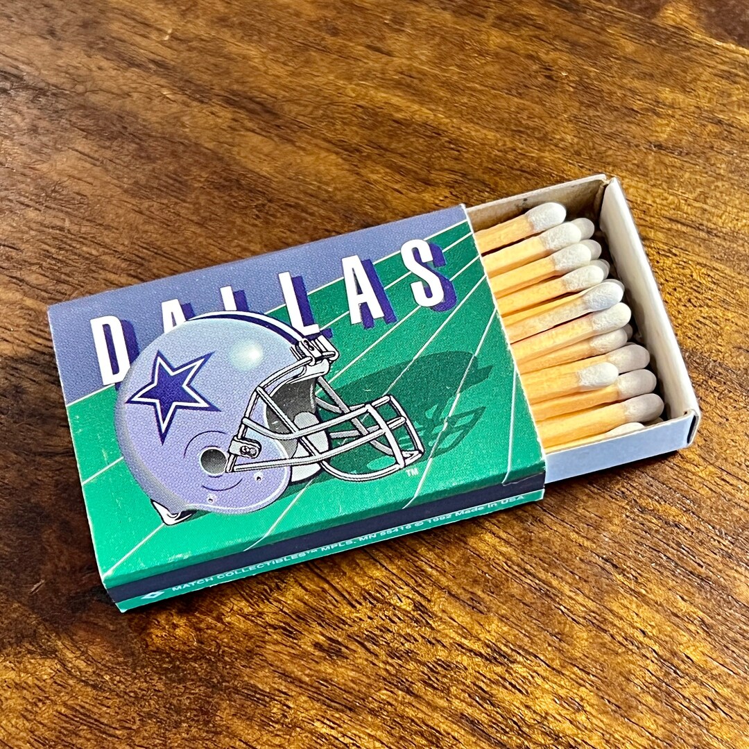 DALLAS COWBOYS Vintage NFL Football Matchbox Vintage Matches Sports ...