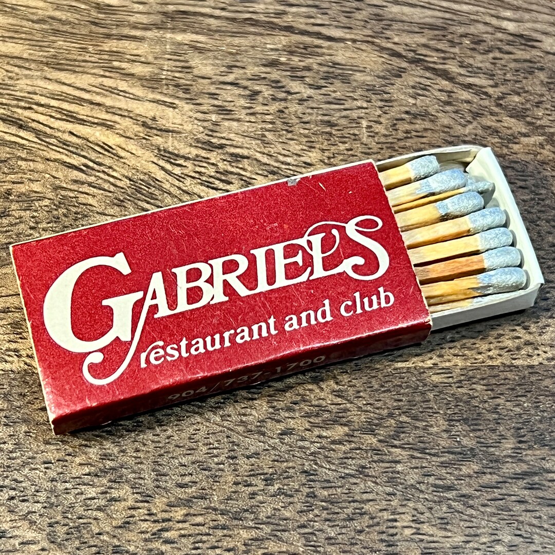 Vintage Florida Matchbox - Vintage Restaurant Bar Matches - Gabriels ...