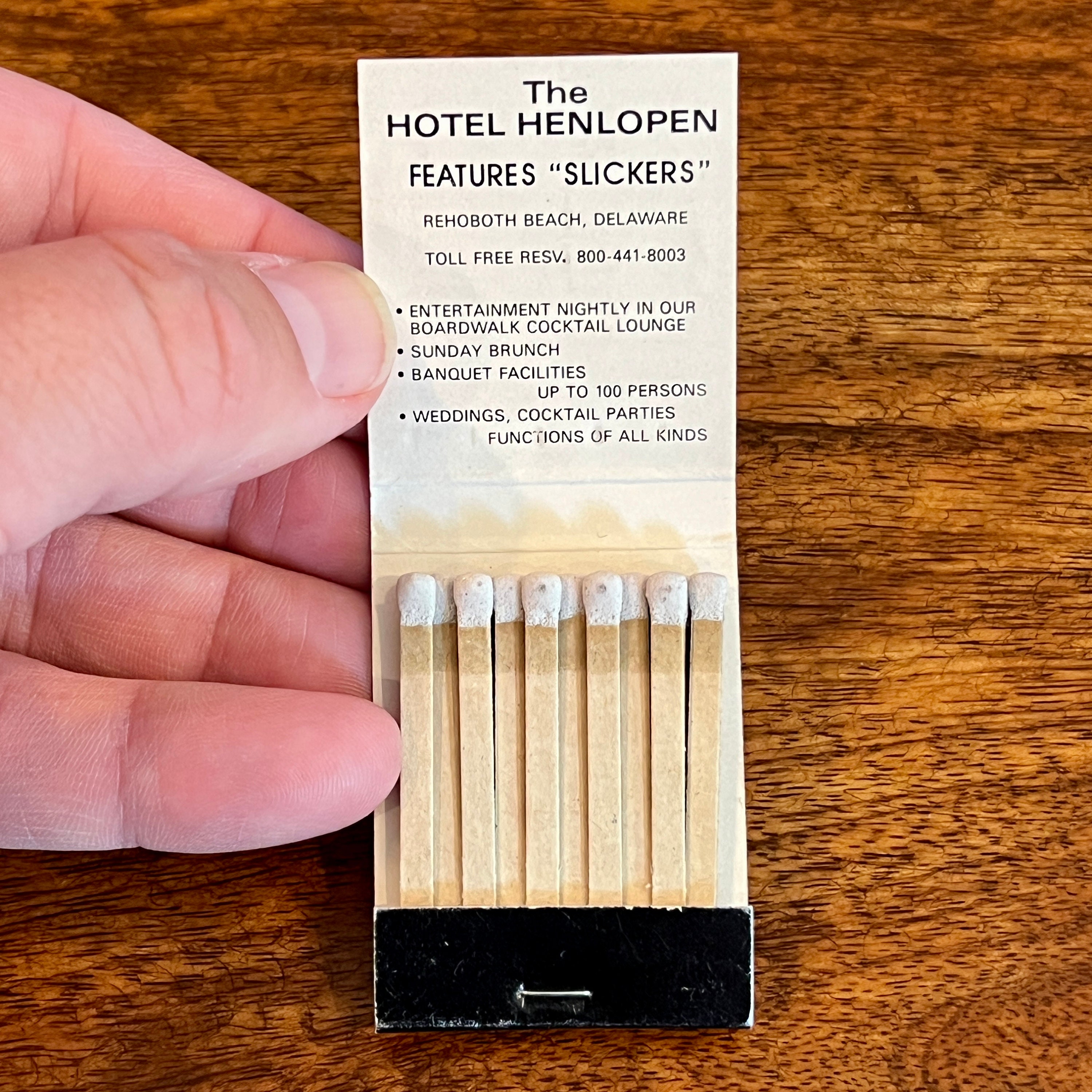 Vintage Delaware Matchbox Vintage Hotel Restaurant Matches Antique ...