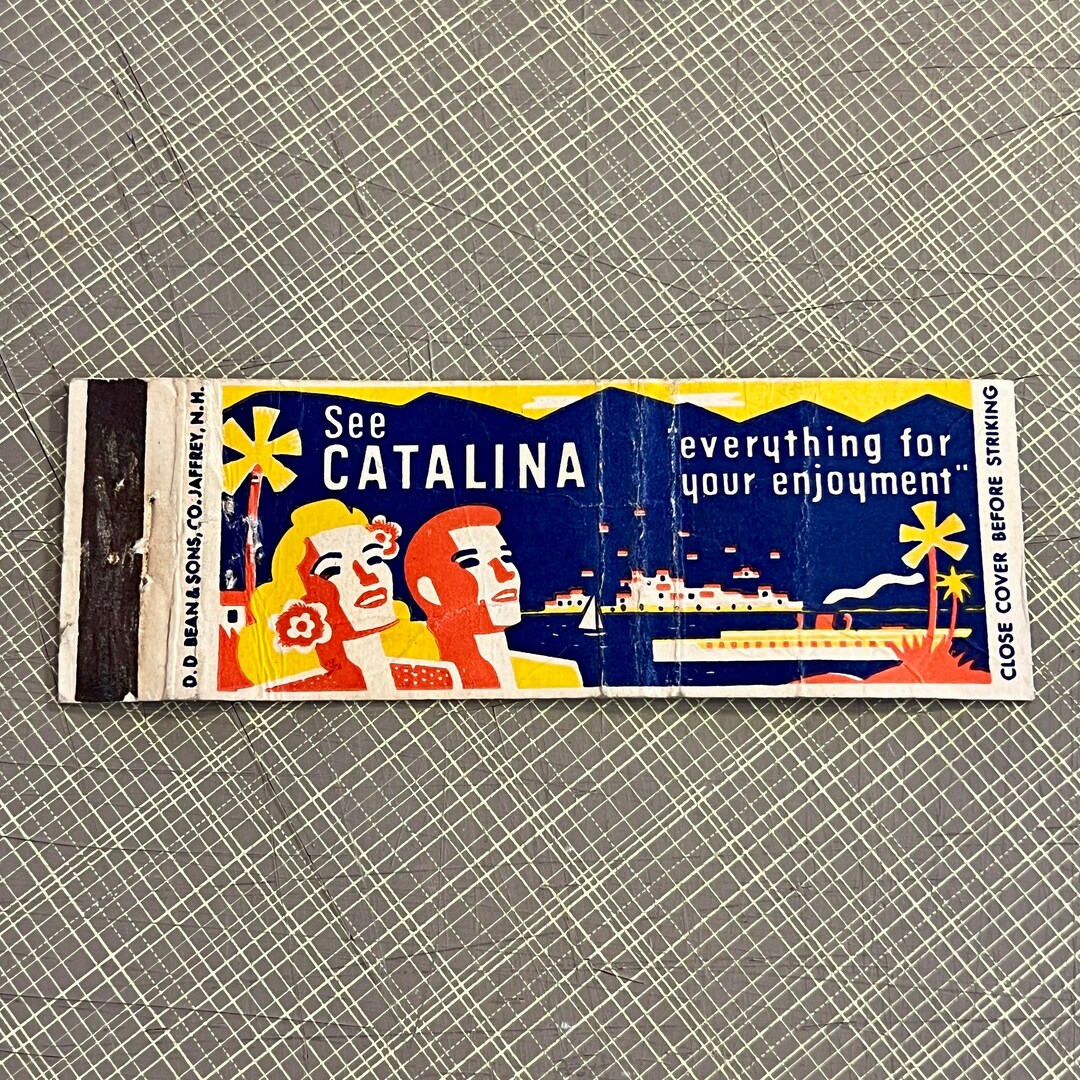 Vintage California Matchbook (flat/empty) - Vintage Motel Hotel Matches ...