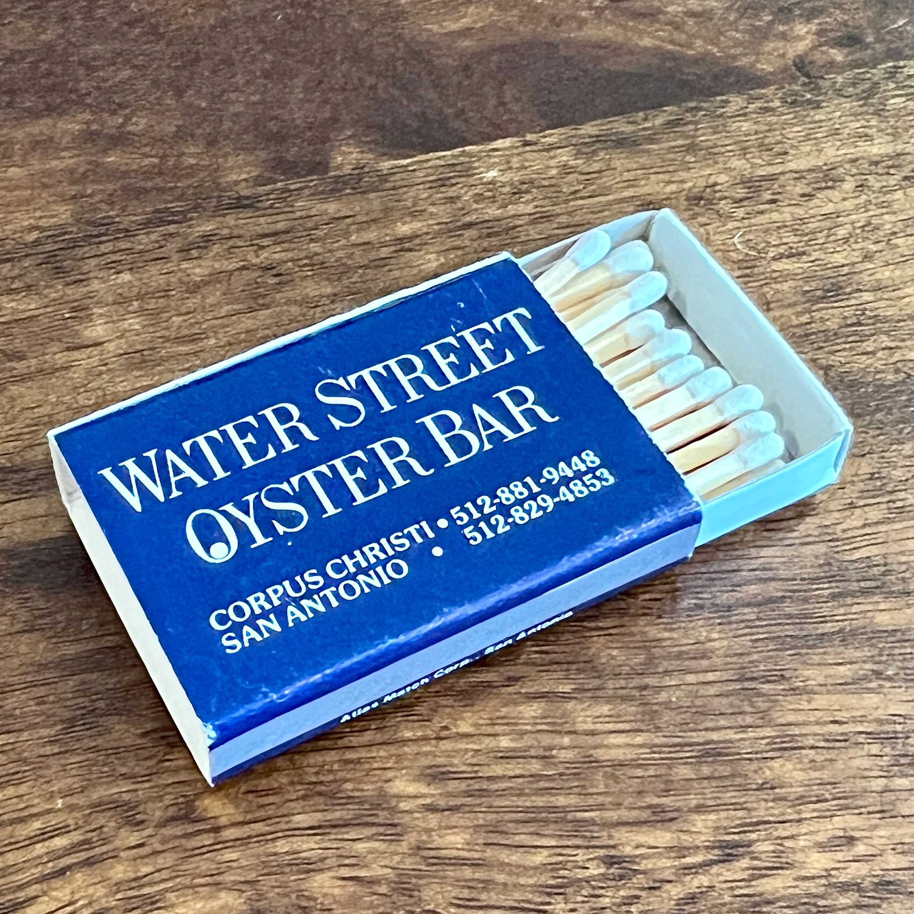 Vintage San Antonio Matchbox - Vintage Restaurant Matches - WATER ...