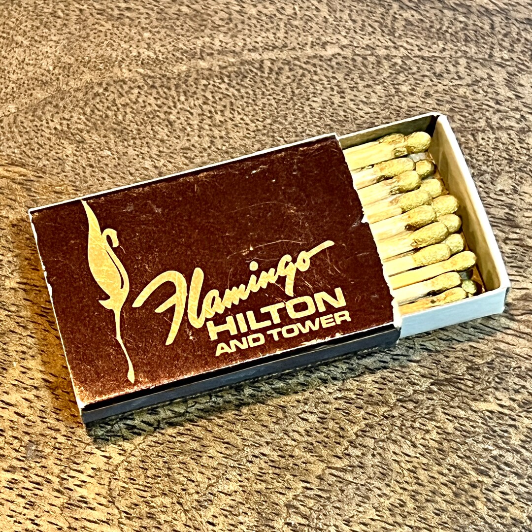Vintage Las Vegas Matchbook - Vintage Casino Matches - Flamingo Hilton ...