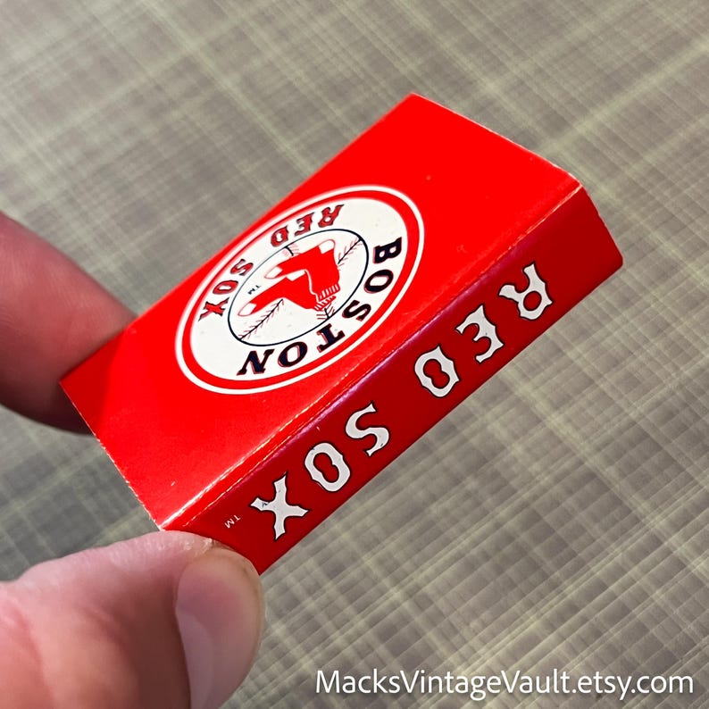 Boston Red Sox - Vintage MLB Baseball Matchbox - Vintage Matches ...