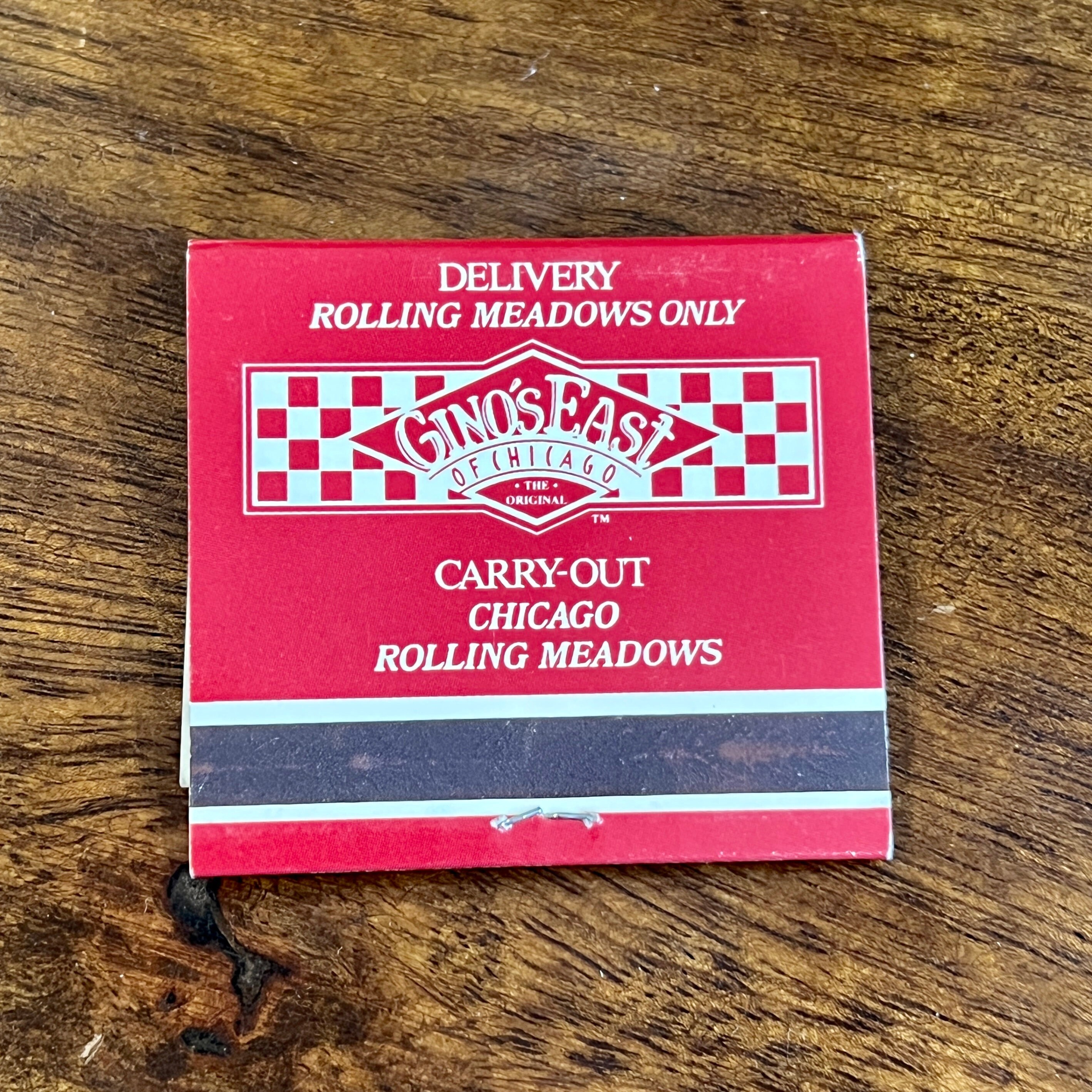 Vintage Chicago Matchbook Vintage Restaurant Matches GINO'S EAST ...