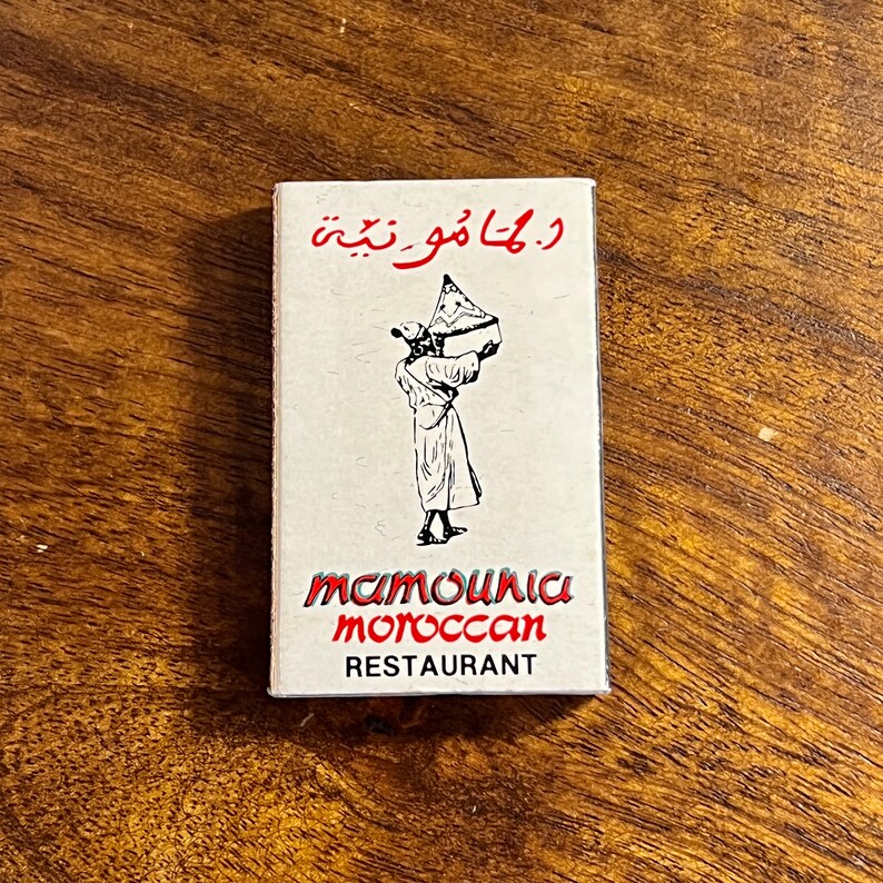Vintage California Matchbox - Vintage Moroccan Restaurant Matches - San ...