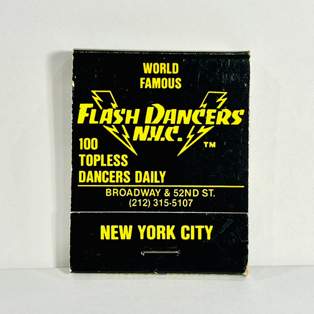Vintage Topless Bar Matchbook - Flashdancers NYC, New York Dolls ...