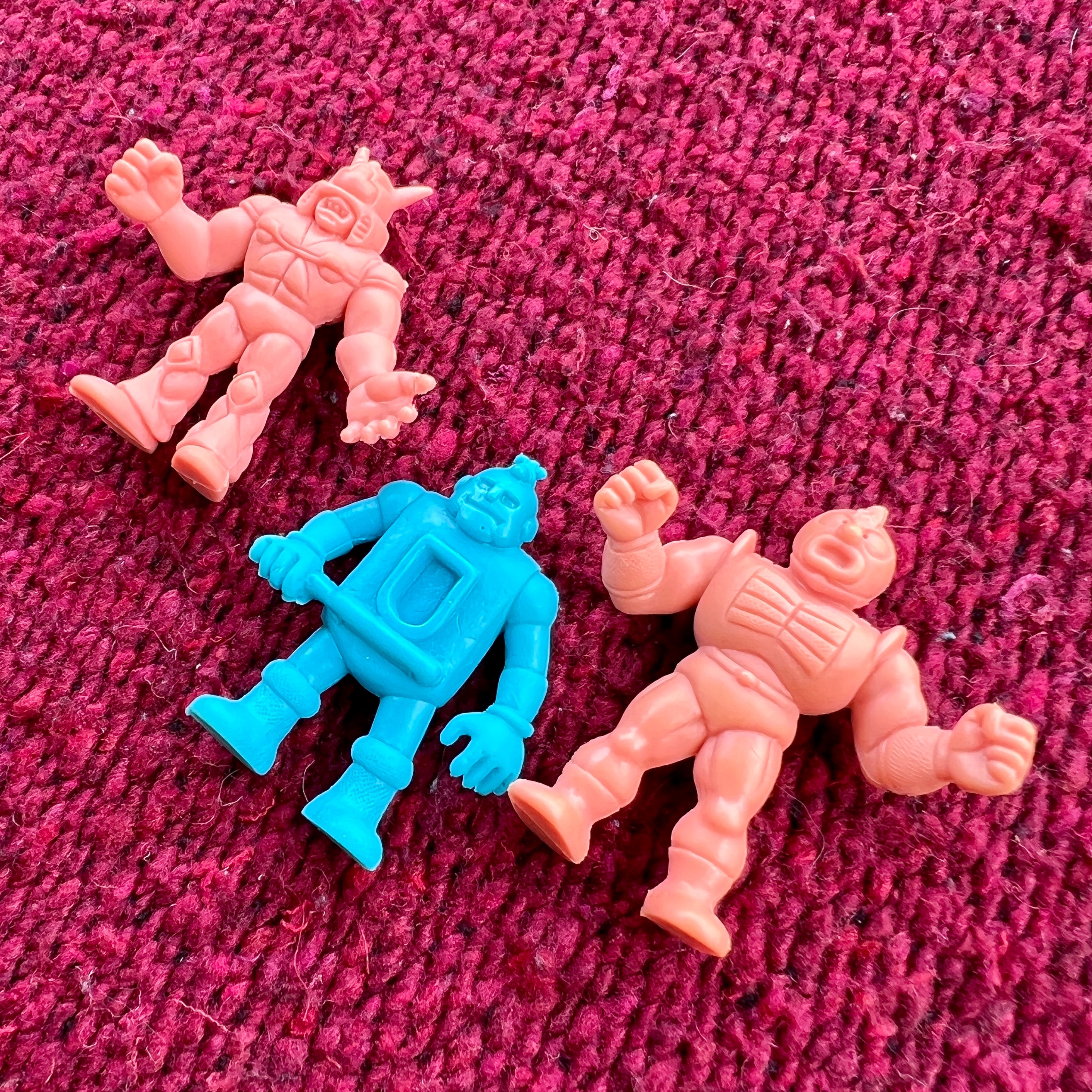 Vintage M.U.S.C.L.E. Men Action Figure Set of 3 Vintage Wrestling ...