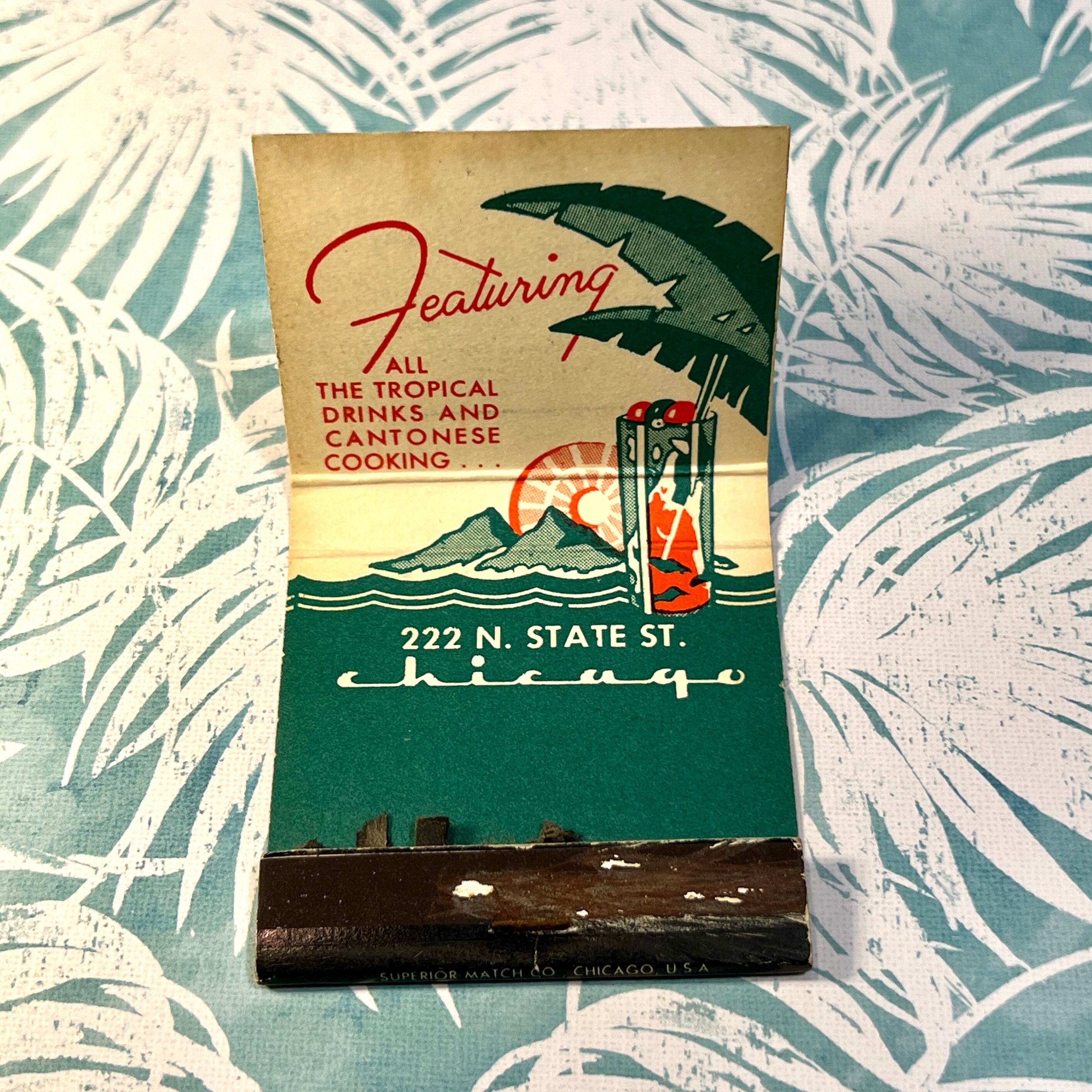 Vintage Tiki Bar Matchbook empty Vintage Restaurant Matches Shangri-la ...