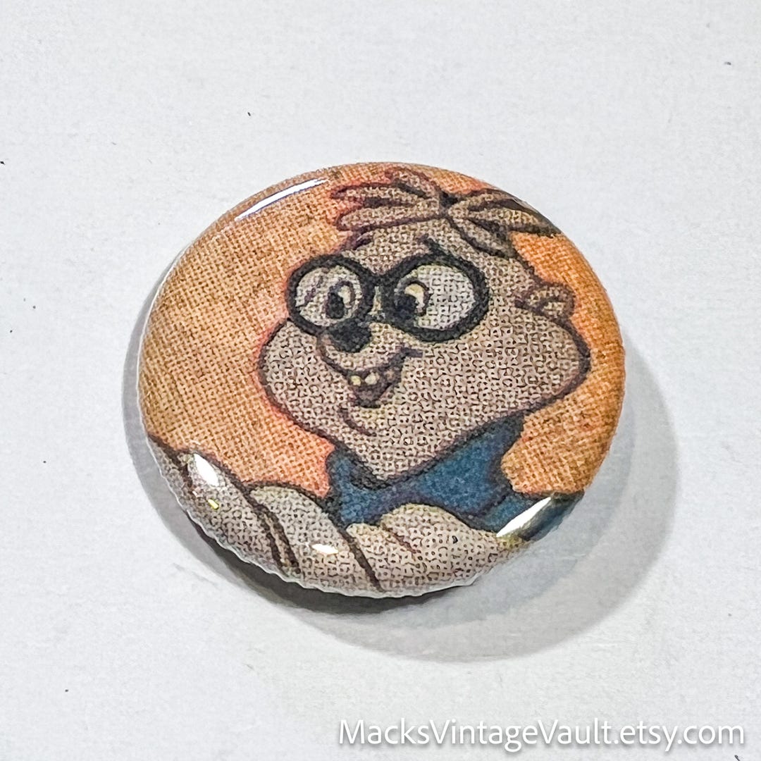 SIMON, Alvin & the Chipmunks - 1.25" Pinback Button - Retro One-of-a ...
