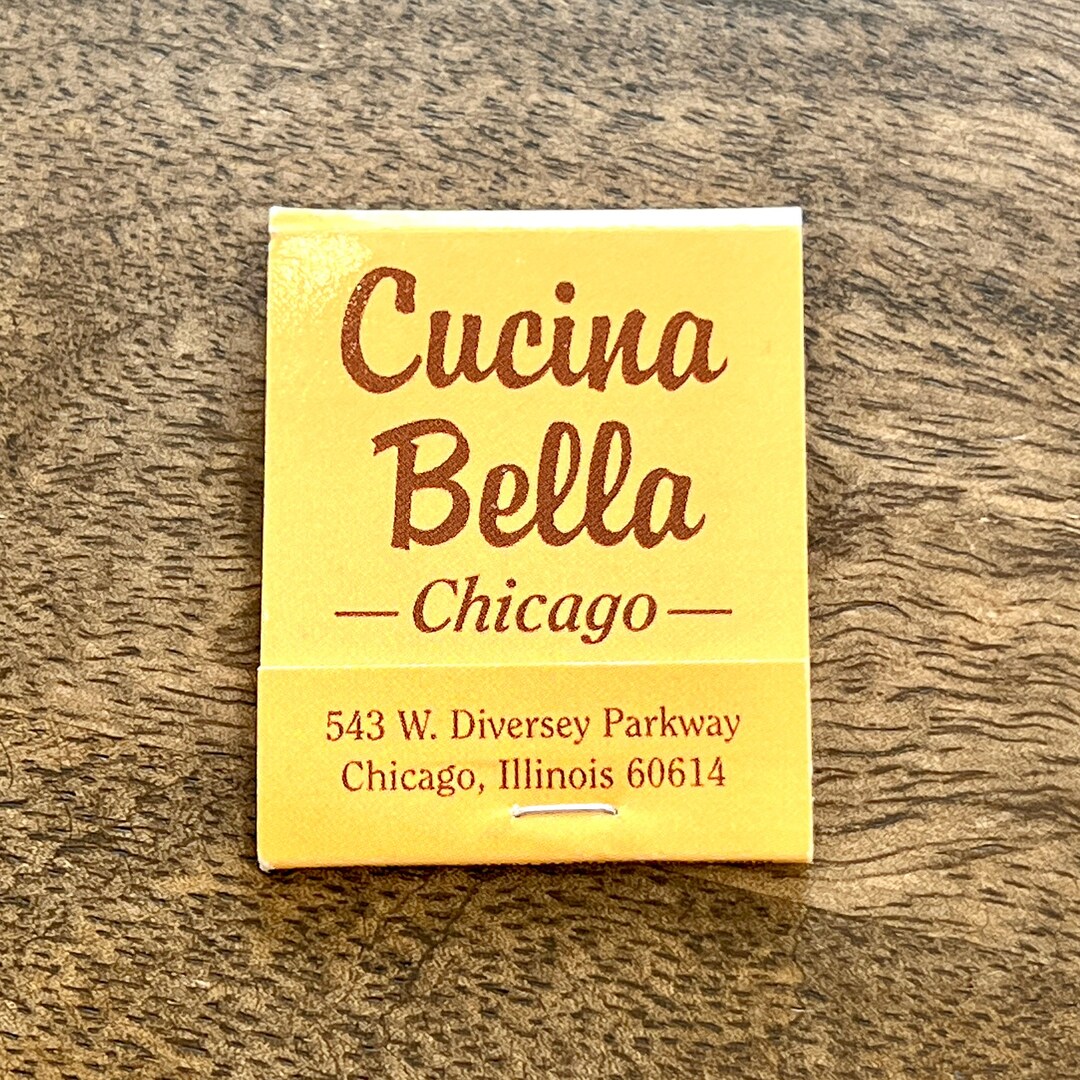 Vintage Chicago Matchbook - Vintage Restaurant, Bar Matches - CUCINA ...