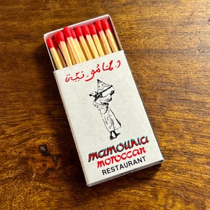 Vintage California Matchbox - Vintage Moroccan Restaurant Matches - San ...