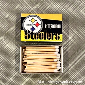 Pittsburgh Steelers - Vintage NFL Football Matchbox - Vintage Matches ...