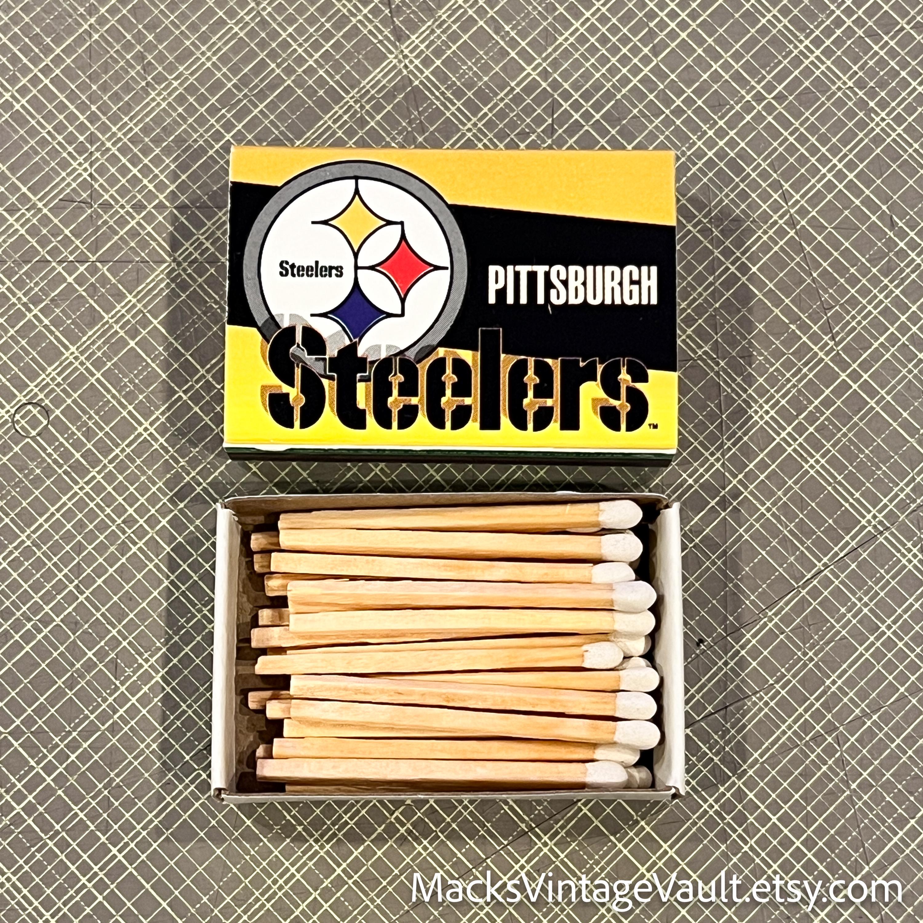 Pittsburgh Steelers - Vintage NFL Football Matchbox - Vintage Matches ...