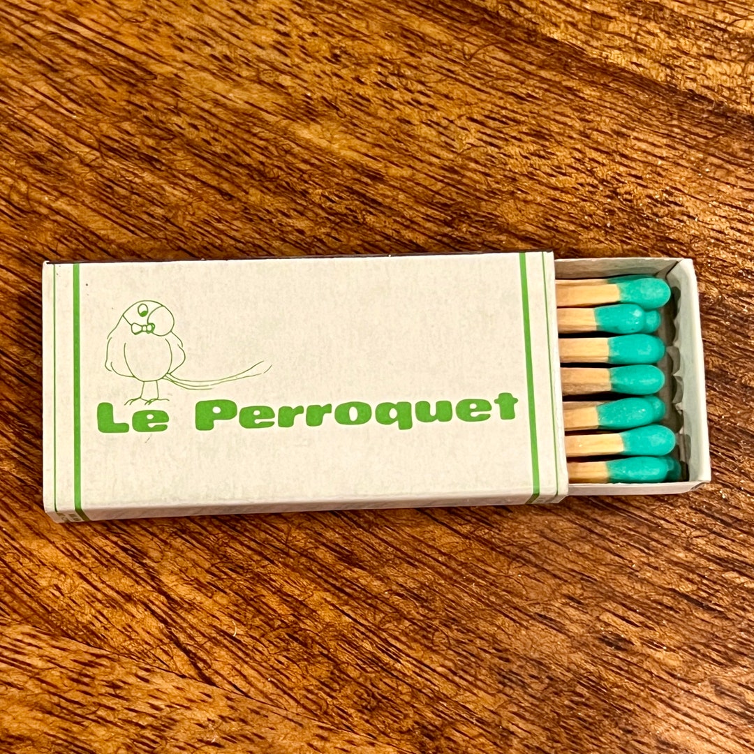 Vintage Chicago Matchbox - Vintage Restaurant Matches - LE PERROQUET ...