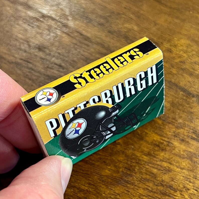 Pittsburgh Steelers - Vintage NFL Football Matchbox - Vintage Matches ...