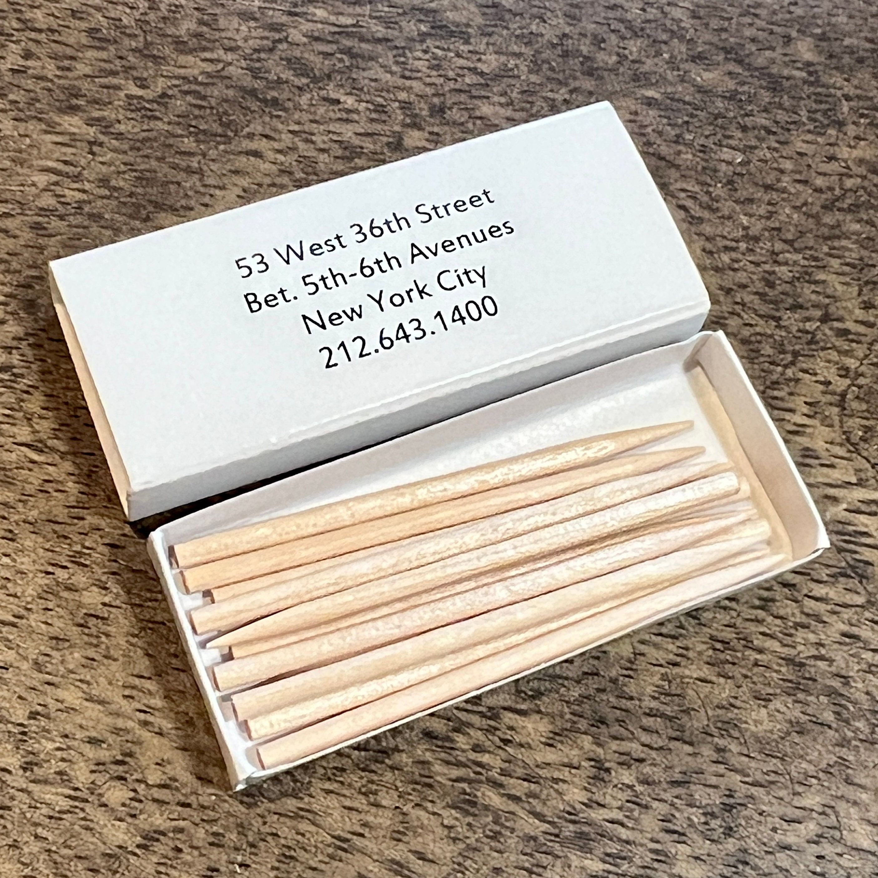 Vintage New York Toothpicks Box Vintage Restaurant Collectible the Keg ...