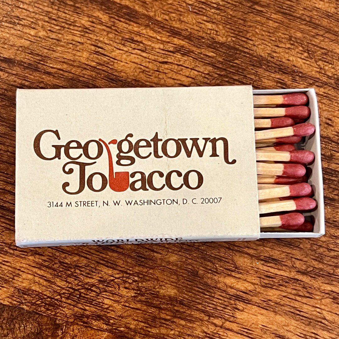 Vintage Washington DC Matchbox - Vintage Cigar Store Matches ...